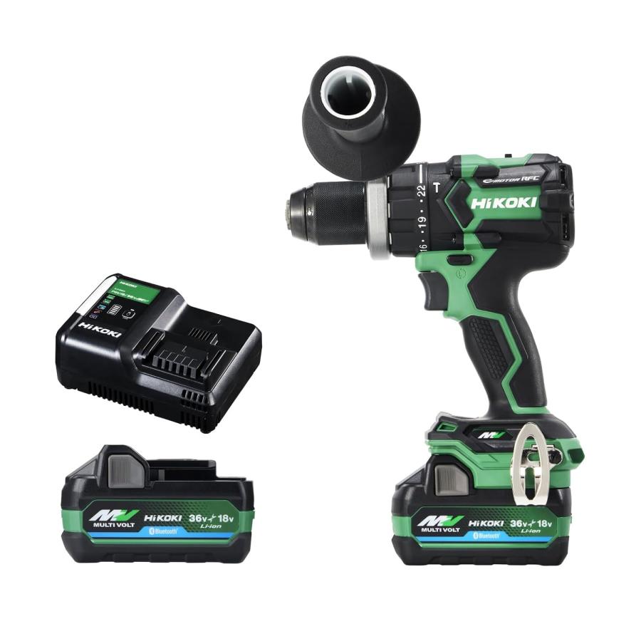 HiKOKI ハイコーキ DV36DC(2XPSZ) フルセット 振動ドリルドライバー 36V 対応 最大トルク155N・m BSL36A18BX バッテリー 2個・UC18YDL2 充電器 ...