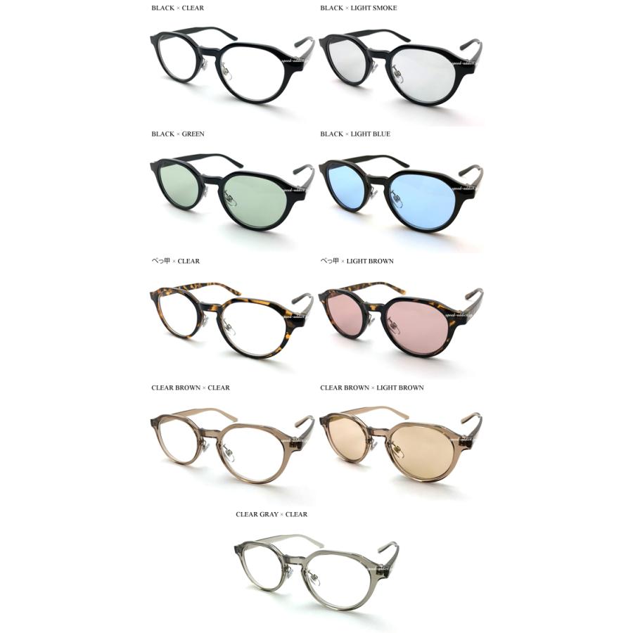 CROWN PANTO BOSTON SUNGLASS BLACK × CLEAR/クラウンパントボストンサングラスブラッククリア黒縁メガネ逆 ...