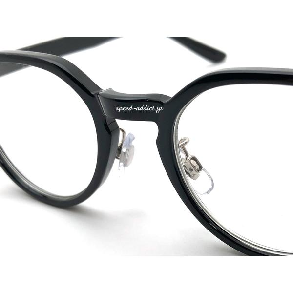 CROWN PANTO BOSTON SUNGLASS BLACK × CLEAR/クラウンパントボストンサングラスブラッククリア黒縁メガネ逆 ...
