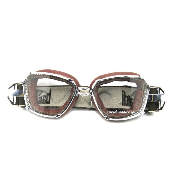baruffaldi INTE 259 GOGGLE BROWN/バルファルディインテ259ゴーグル茶色二眼エースカフェレーサーヴェスパ ...