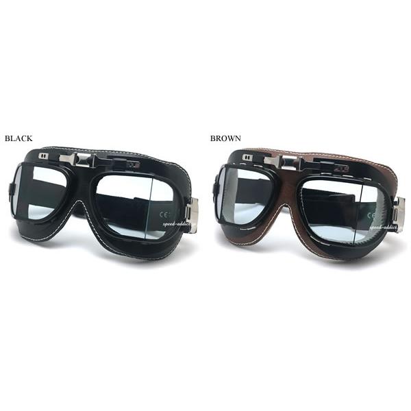 baruffaldi VINTACO 4眼 GOGGLE BROWN/バルファルディゴーグルビンテージヘルメットstadiumowenエバーオークeveroakクロムウェルcromwell ...