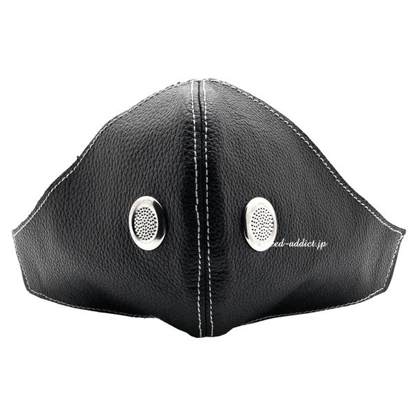 baruffaldi HECTOR SIK FACE MASK/バルファルディヘクターシックフェイスマスク黒カラスマスク本革カーボンフィルター ...