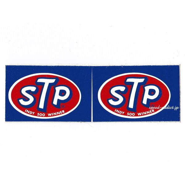 STP 70's VINTAGE Sticker INDY 500 WINNER 36mm×56mm（2枚組）/レースレーシングモーターオイルカンパニーシールステッカーデカール単車 ...