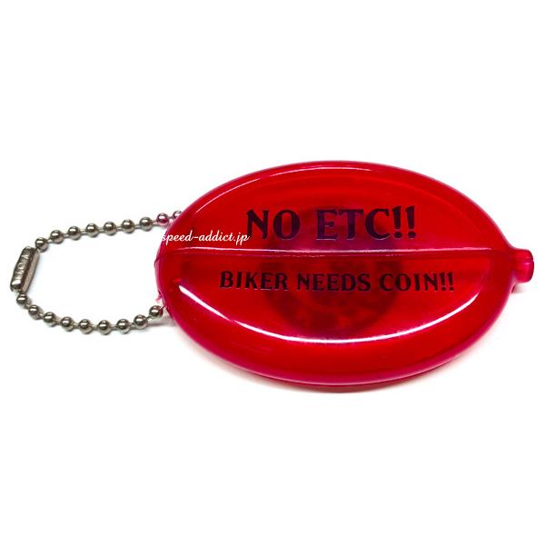 3個セット USA製 NO ETC!! BIKER NEEDS COIN!! COIN CASE/quikoinクイックコイン半透明財布ラバー ...