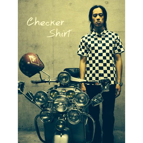 CHECKER SHIRT S/S L/半袖シャツヴィンテージvintageビンテージハーレーharleyチョッパーバイク乗りchopper ...