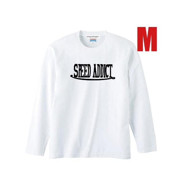 SPEED ADDICT KUSTOM LOGO L/S T-shirt WHITE M/サイドバルブナックルヘッドパンヘッドシ ...