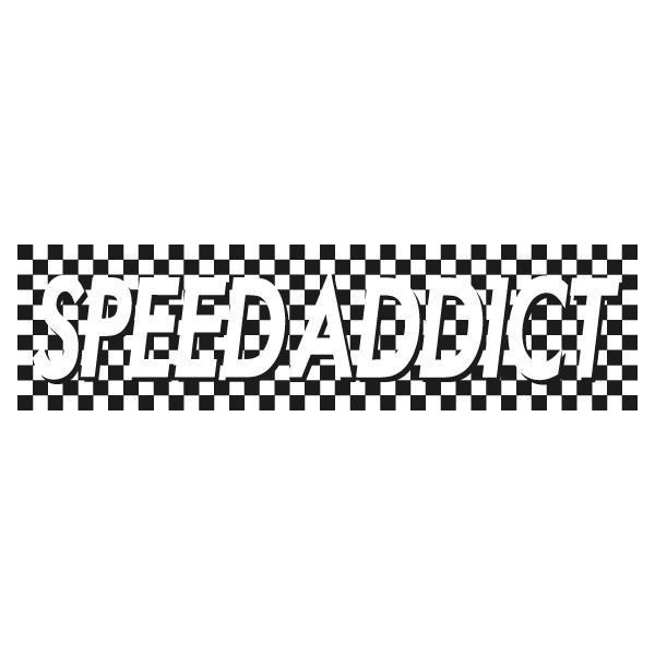 SPEED ADDICT CHECKER BOX LOGO L/S T-shirt/ボックスロゴロンtee長袖tシャツ白黒市松模様 ...