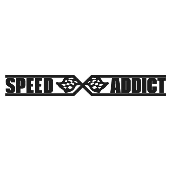 SPEED ADDICT CHECKER FLAGS T-shirt WHITE/白レーサーレーシングドラッグレースnascarマン島 ...