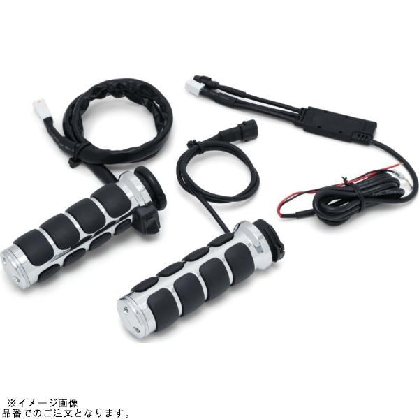 KURYAKYN Kuryakyn クリアキン T14-KUR6471 ヒーテッド ISO グリップ CHR HD 2本引きスロットル（Street除く） 8 : SPEED EDGE ...