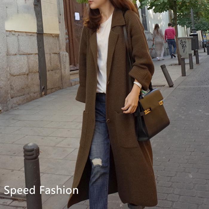 ニットコート ニットカーディガン ロング丈 レディース ロングニットカーディガン カジュアル コーディガン ライトアウター シンプル 体型 ...