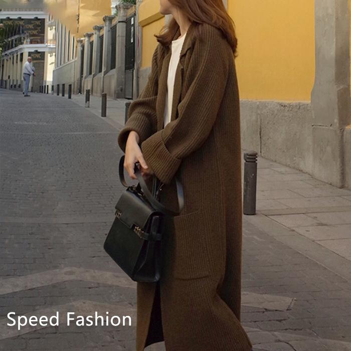 ニットコート ニットカーディガン ロング丈 レディース ロングニットカーディガン カジュアル コーディガン ライトアウター シンプル 体型 ...