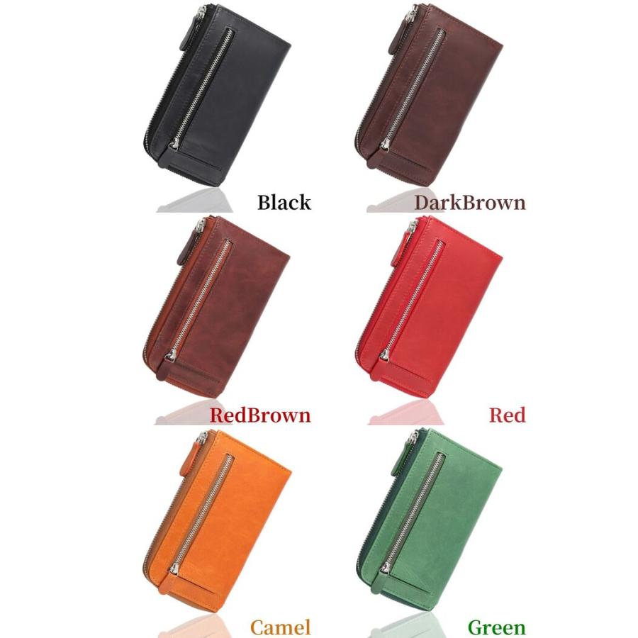 長財布 小さめ レディース メンズ 本革 大容量 薄い l字ファスナー