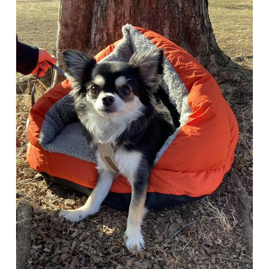 【新品】【即納】【カーキ】ファイン トライアングルベッド 防水 撥水 保温性 アウトドア仕様 小型ペット 寝袋型ベッド Fine ペットベッド ...