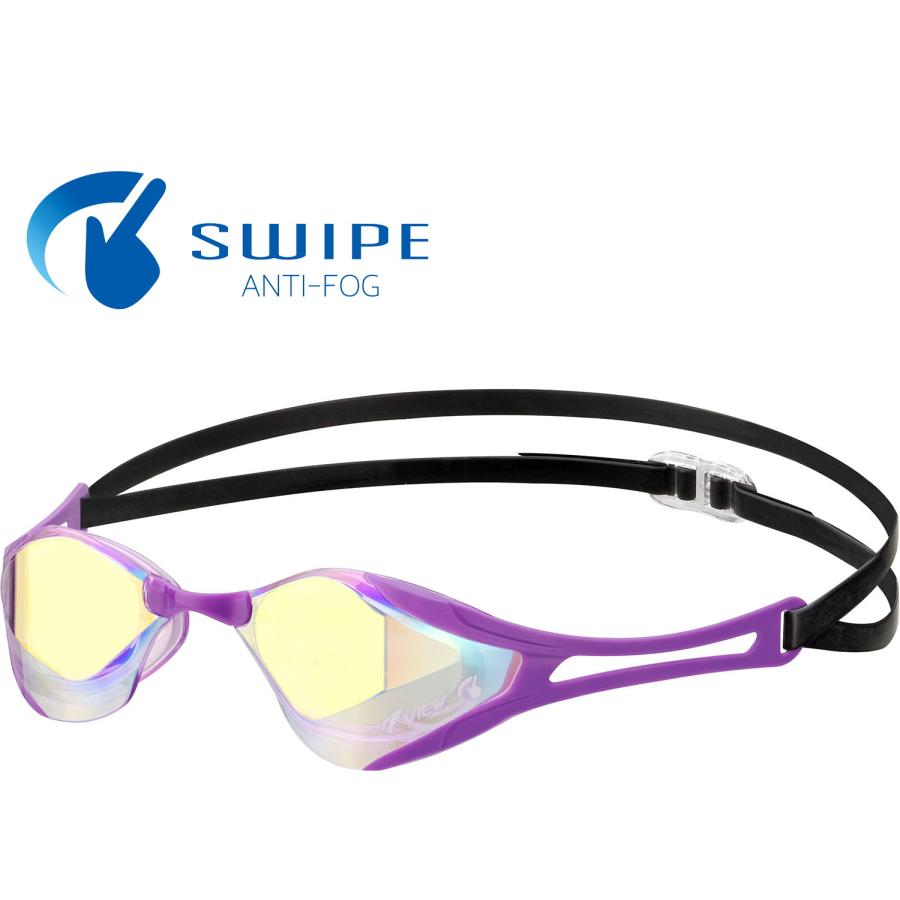 VIEW ビュー ブレードエフゼロ スワイプ アンチフォグ BladeF ZERO SWIPE 競泳用 スイミングゴーグル レーシング ...