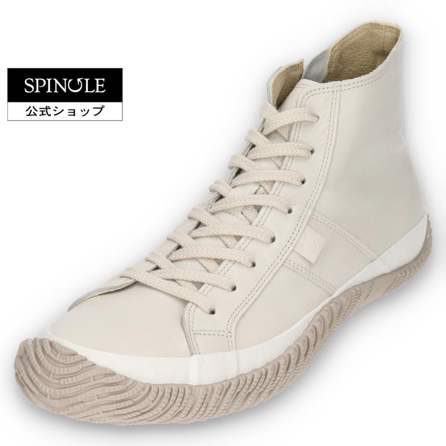 SPINGLE (スピングル) SP-443 Ivory アイボリー メンズ レディース スニーカー レザースニーカー カンガルーレザー 白 日本製 広島 : スピングルYahoo!店 ...