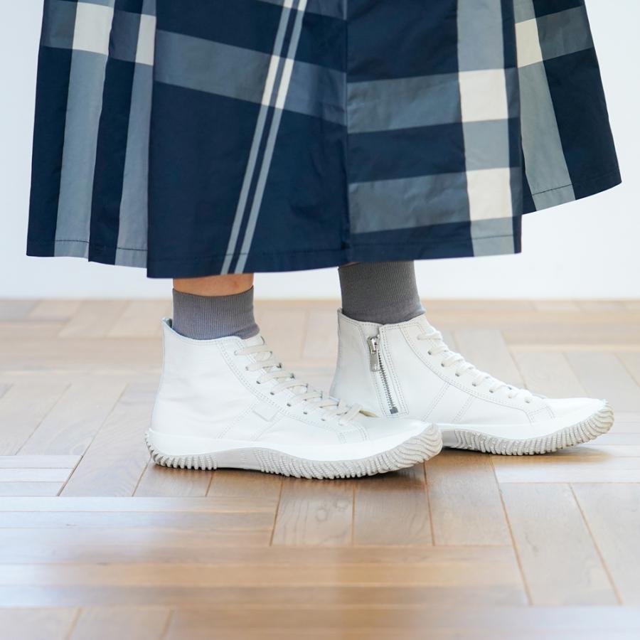 SPINGLE (スピングル) SP-443 Ivory アイボリー メンズ レディース スニーカー レザースニーカー カンガルーレザー 白 日本製 広島 : スピングルYahoo!店 ...