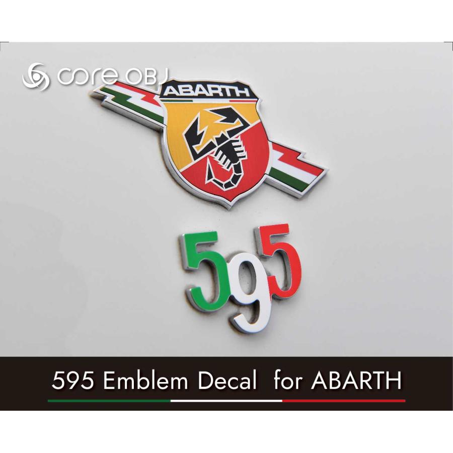 ABARTH 595 エンブレム・デカール/4カラー【core OBJ】 : スパイラルオート - 通販 - Yahoo!ショッピング