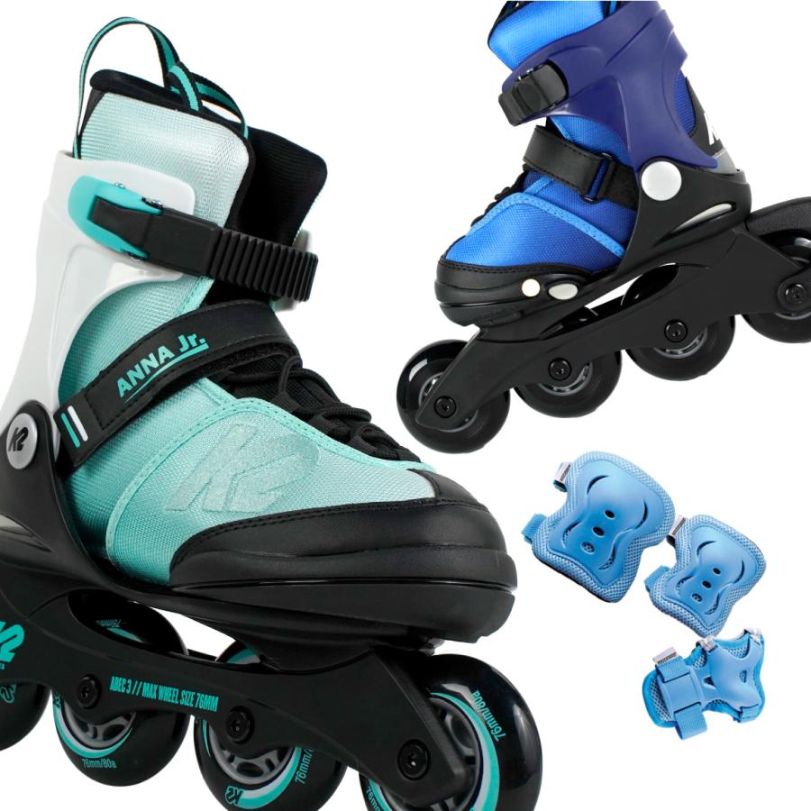 インラインスケート ジュニア キッズ K2 INLINE SKATE EDDIE JR ANNA JR ケーツー ローラースケート ローラーブレード 誕生日 男の子 女の子 ...