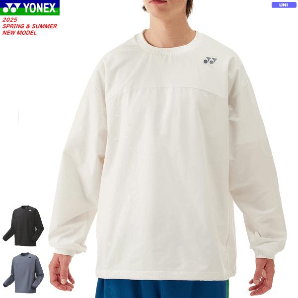 YONEX ヨネックス トレーナー 長袖シャツ ソフトテニス バドミントン ウェア 移動着 30105 ユニセックス 男女兼用 : 30105 ...