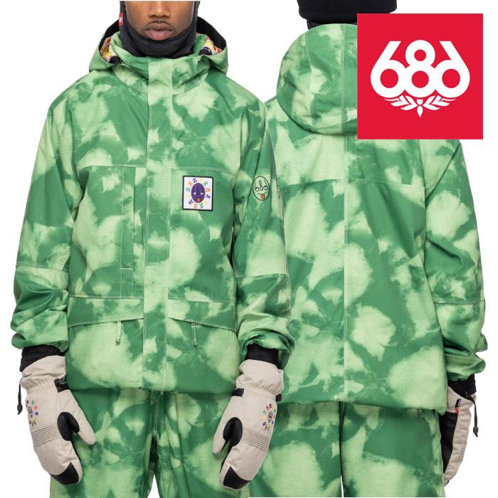 686 日本正規品 シックスエイトシックス スノーボードウェア ジャケット 22-23 MEN'S DOJO JACKET Cloudy ...