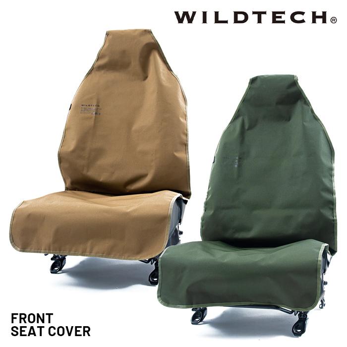 日本正規品 ワイルドテック カーライフ WILDTECH CARLIFE フロントシートカバー Khaki Green・Coyote Brown 2カラー カーグッズ 車 キャンプ 撥水 ...