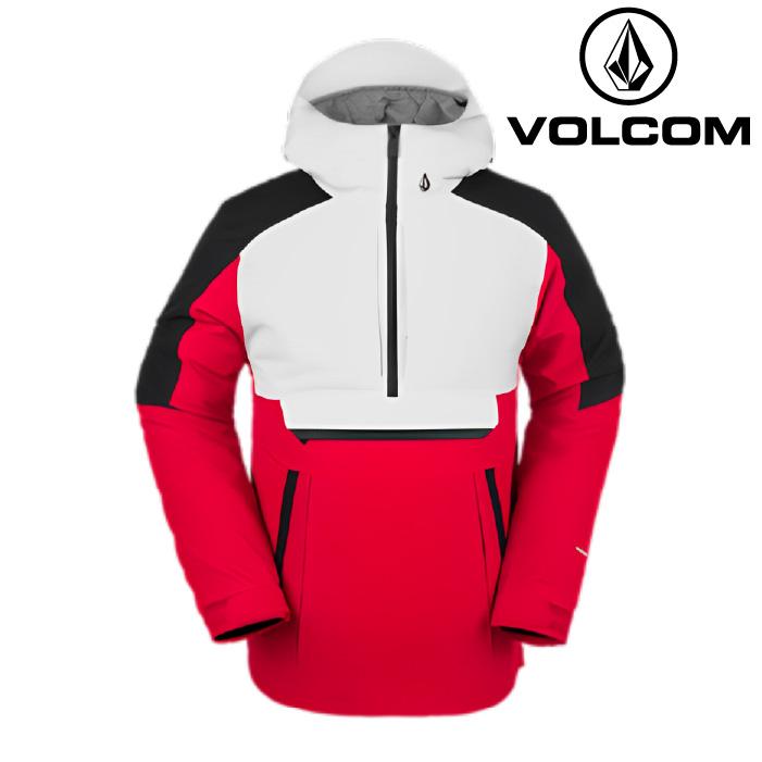 VOLCOM 日本正規品 スノーボード ウェア ジャケット ボルコム BRIGHTON PULLOVER RED-Red G0652408 MEN'S メンズ 男性 プルオーバー 23-24 ...