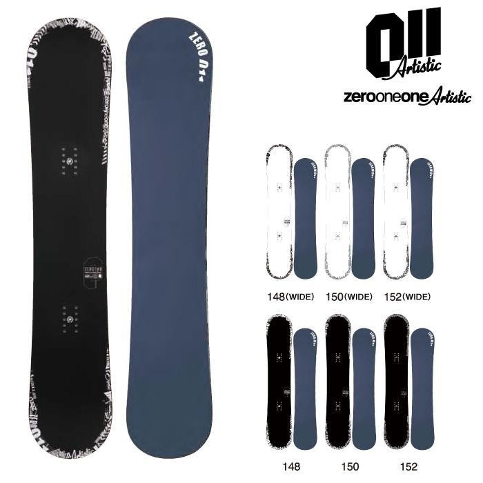 011 ARTISTIC 日本正規品 スノーボード 板 ゼロワンワン アーティスティック ZERO Camber UNISEX ゼロ ...