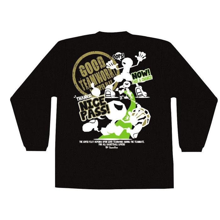 チームファイブ（Team Five） 【ネコポス対応】TEAMFIVE 長袖プラクティスTシャツ AL-5707 ロングTシャツ ブラック : スポーツファームヤフー店 - 通販 ...