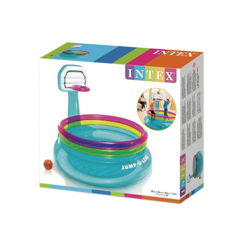 INTEX プール 家庭用 プレイグッズ 48265 シューティングバウンスジャンプオーレーン 196×180×152cm : SPORTS ...