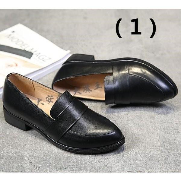本革スリッポンビジネスシューズタッセルローファーレディース