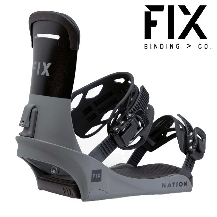 フィックス スノーボード バインディング 23-24 FIX BINDING CO. NATION Charcoal MEN'S ネーション ...