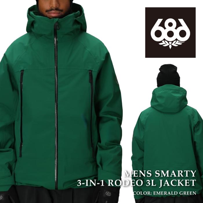 686（シックスエイトシックス） 日本正規品 スノーボード ウェア ジャケット 686 MENS SMARTY 3-IN-1 RODEO 3L ...