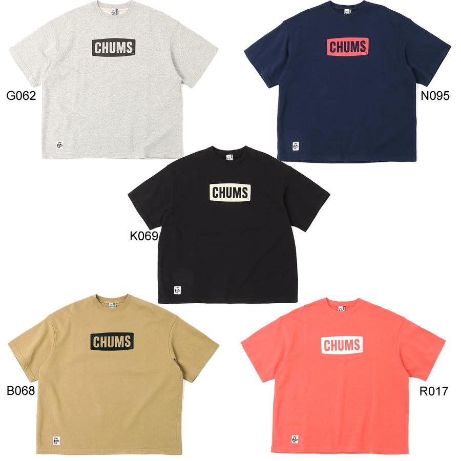 SALE！チャムス ウィメンズ オーバーサイズドショートスリーブチャムスロゴクルートップループパイル CHUMS Oversized S/S CHUMS Logo Crew Top LP ...