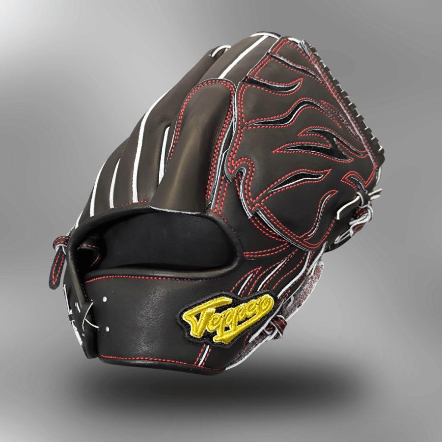 てっぺん グローブ 硬式 投手用 野球 Teppen 下半期限定 グラブ ブラック 黒 SW1 ウェブ曲げない 高校野球対応 型付け グラブ袋 名入れ 刺繍 サービス : 野球用品 スポーツ ...