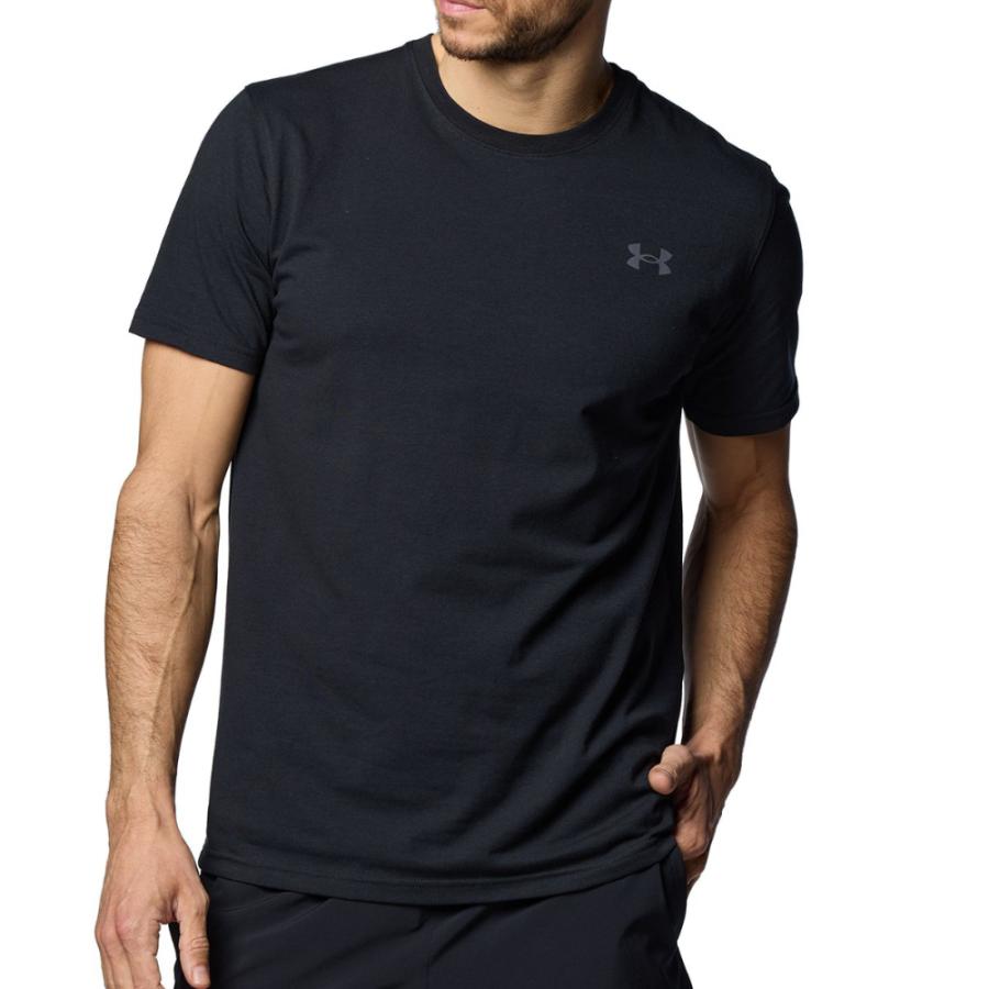 アンダーアーマー 半袖 Tシャツ メンズ UAパフォーマンスコットン ショートスリーブTシャツ 1384805-001 :1384805 ...