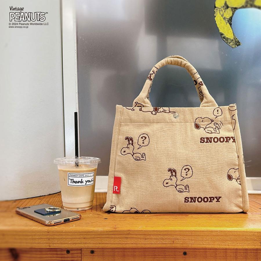 2024新作 スヌーピーバッグ ROOTOTE DELI PEANUTS 8588 ルートート IP.デリ.ジャガード.ピーナッツ-8P ベージュ : 23675 : SPORTUS - 通販 ...