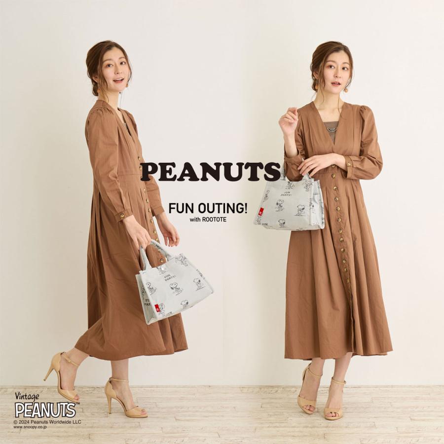 2024新作 スヌーピーバッグ ROOTOTE DELI PEANUTS 8588 ルートート IP.デリ.ジャガード.ピーナッツ-8P ベージュ : 23675 : SPORTUS - 通販 ...