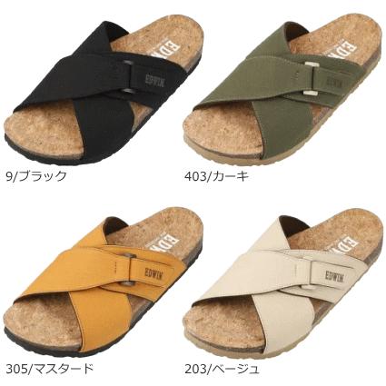 EDWIN エドウィン サンダル スリッパ フットベッド メンズ 男性用 EW9302 : バレーボール館 - 通販 - Yahoo!ショッピング