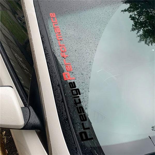 ガラス ボディー ステッカー カー用品 ドレスアップ シール デカール Prestige performance 送料無料 : shop ...