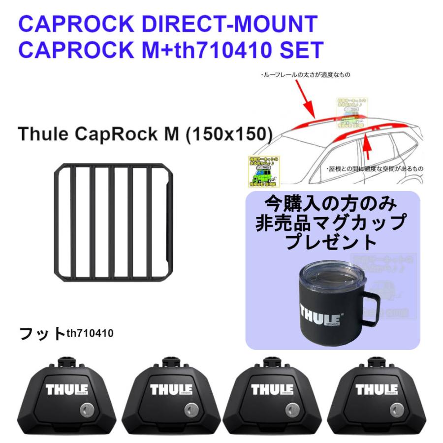 THULE ルーフラックset ルノー コレオス #Y2TR#系RR付 Thule CapRock Mダイレクトマウント th611002+th710410 マグぷれ対象品 8/31店在庫アリ ...