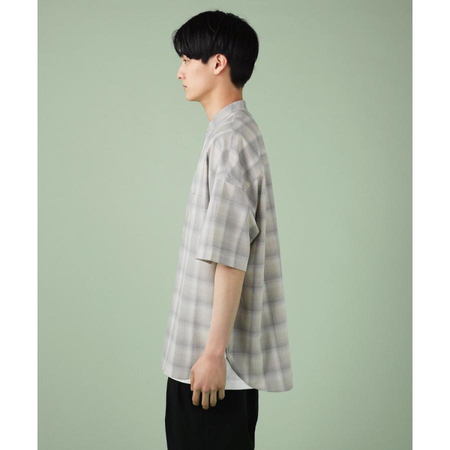 SLICK シャツ メンズ 春 夏 春服 夏服 半袖 トロピカル super100 オンブレチェック チェック 5269714 ...