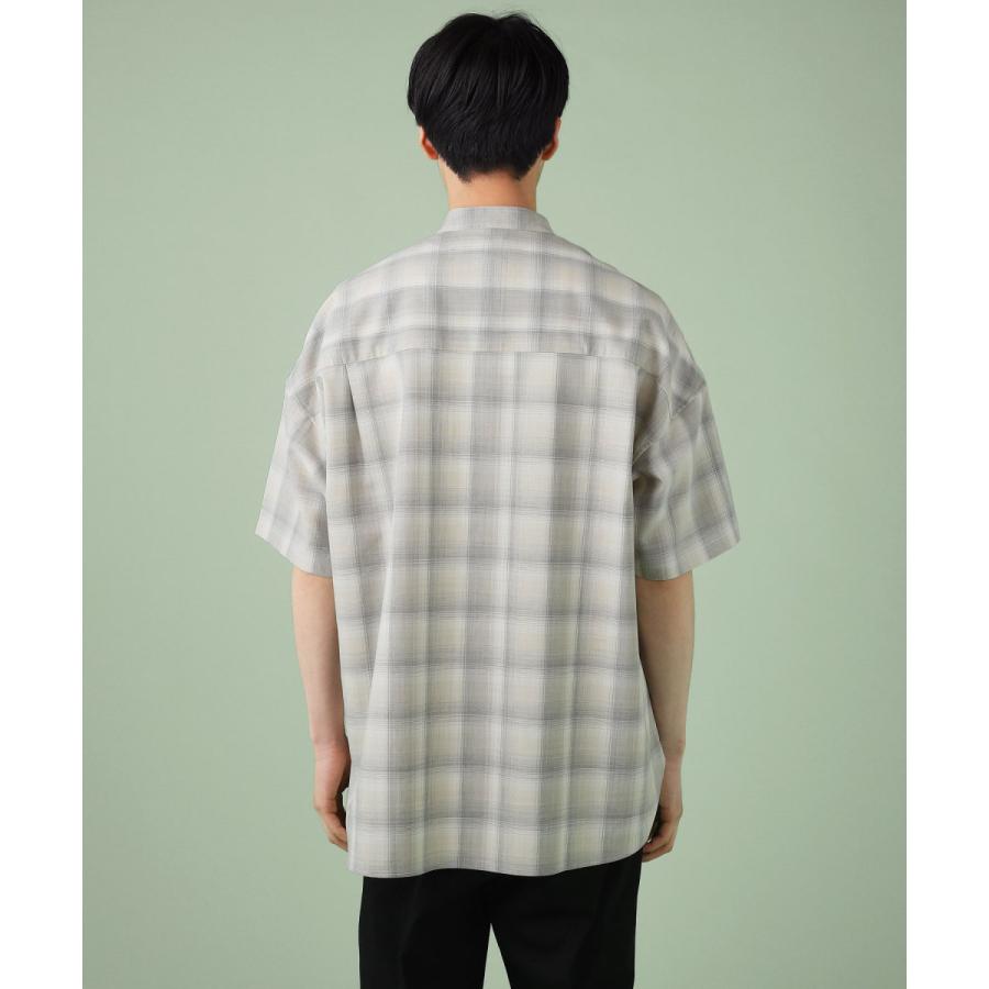 SLICK シャツ メンズ 春 夏 春服 夏服 半袖 トロピカル super100 オンブレチェック チェック 5269714 ...