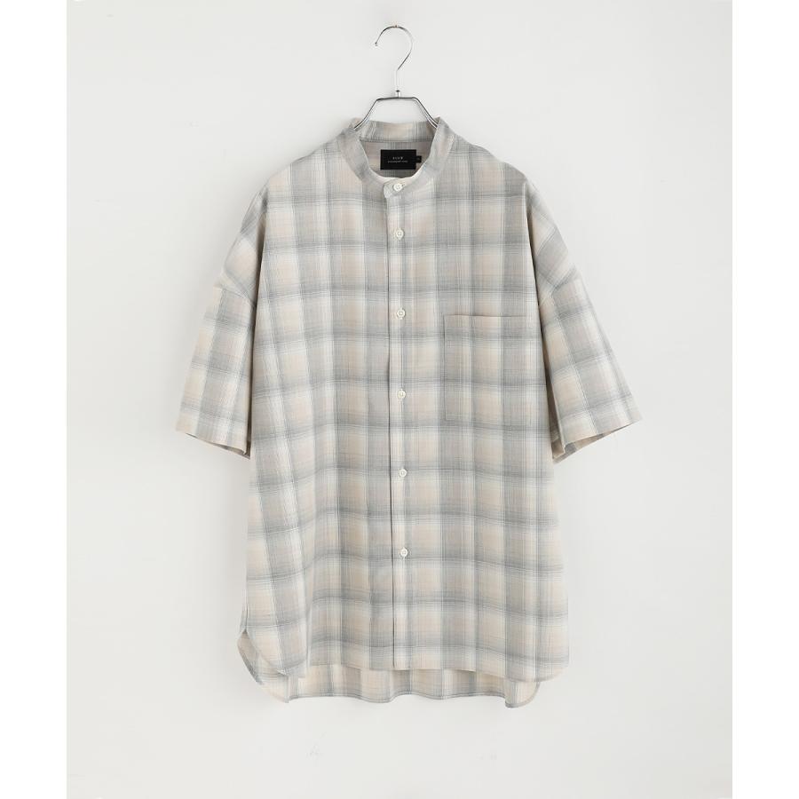 SLICK シャツ メンズ 春 夏 春服 夏服 半袖 トロピカル super100 オンブレチェック チェック 5269714 ...