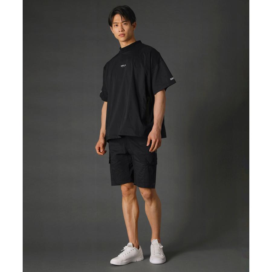 【セットアップ対応】 ショーツ イージーショーツ メンズ 夏 ゴルフ ストレッチ ゴムウエスト ベルトループ フラップポケット ナイロン ...