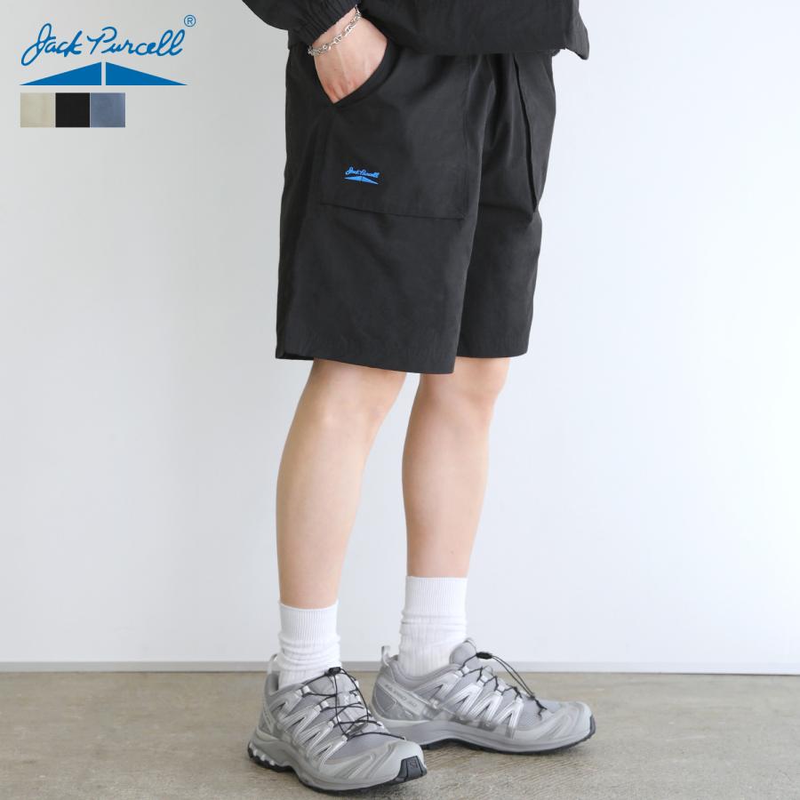 JACK PURCELL 【セットアップ対応】 CONVERSE PURCELLコットンナイロン ドローコードウエストゴム ショートパンツ 60/40クロス 春 夏 イージー S M L ...