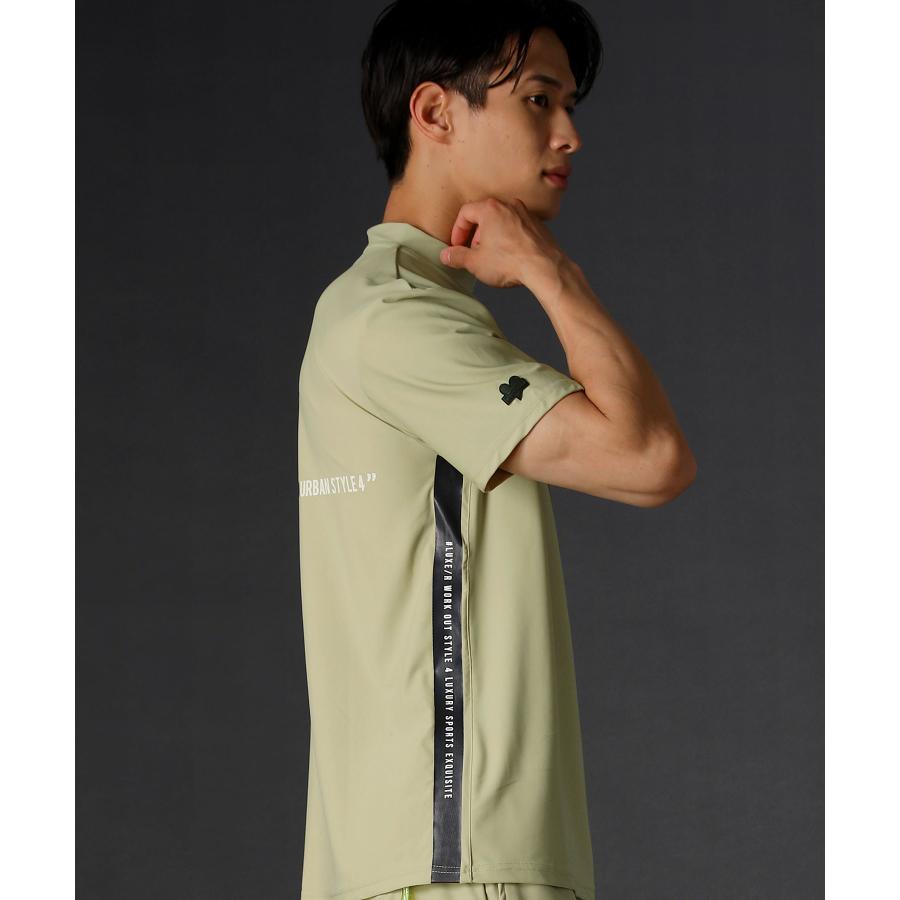 LUXE/R 【セットアップ対応】ゴルフウェア メンズ トップス ハイネック 夏 夏服 接触冷感 吸水 伸縮 速乾 ナイロン ゴルフ 半袖 ストレッチ バイカラー 配色 45988 ...