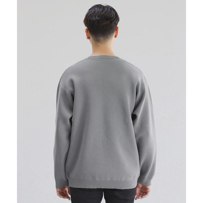 ニット メンズ 秋 冬 クルーネック 長袖 ストレッチ ウォッシャブル 無地 ホワイト ベージュ グレージュ グレー ブルー ネイビー ブラック グリーン ブラウン : SPUTNICKS ...