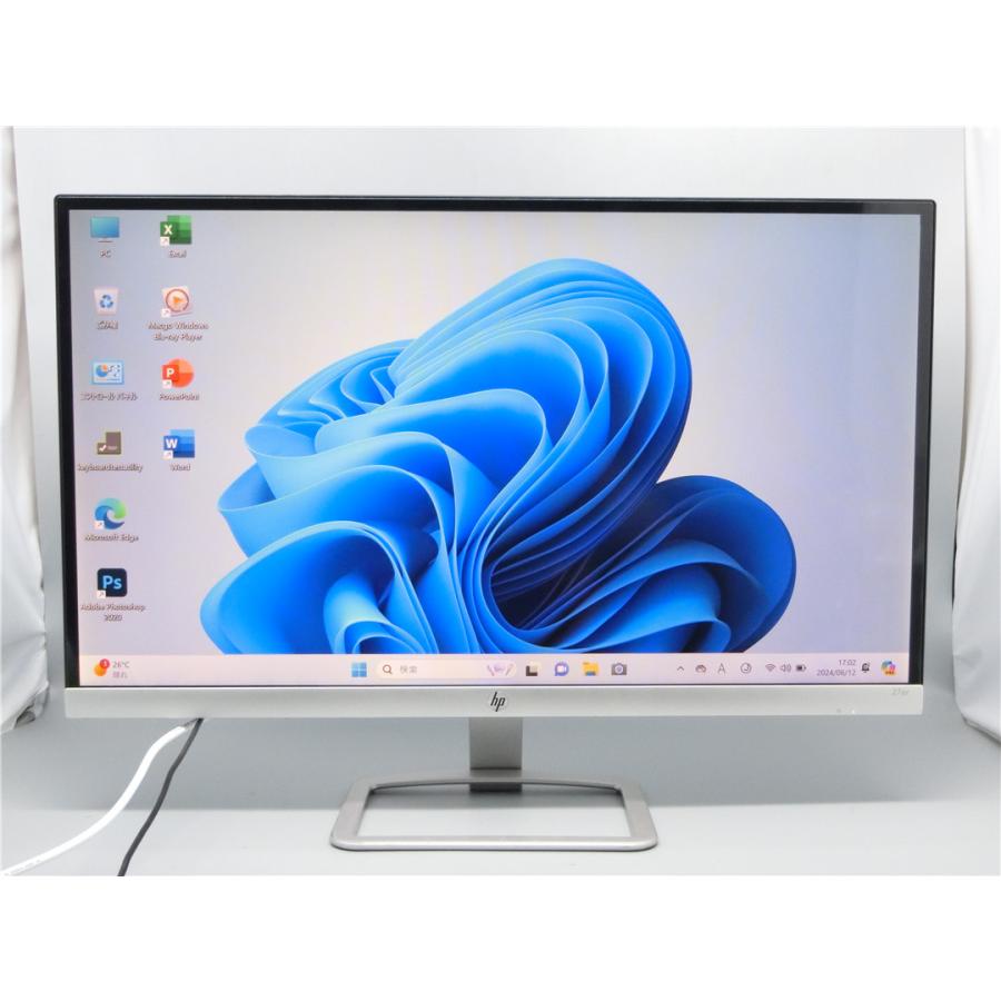 2018年製美品 HP 27erモニター (27インチワイド/フルHD/IPS/非光沢/D-Subx1 HDMIx2） : e55 : PC ...
