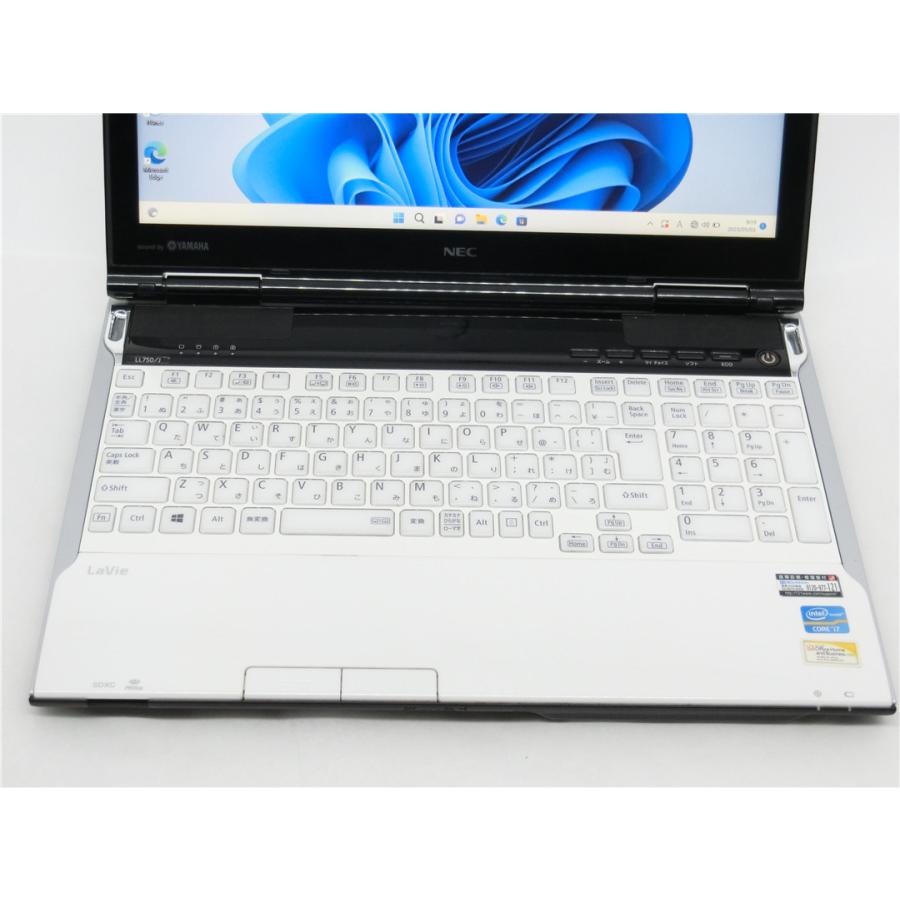 NEC Lavie LL750/J 15型タッチパネル Core i7 3630QM 2.4GHZZ メモリ8GB 爆速新SSD512GB Win11 オフィス付き 新品無線マウス WEB ...