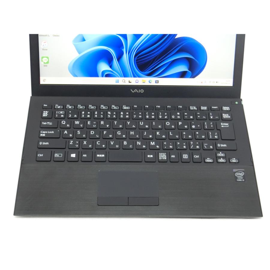 SONY VJP132 Windows11 ノートパソコン USB3.0/HDMI/無線WIFI/カメラ内蔵/13.3型フルHD/SSD128/4GB/Core5世代I3 MSoffice搭載 ...